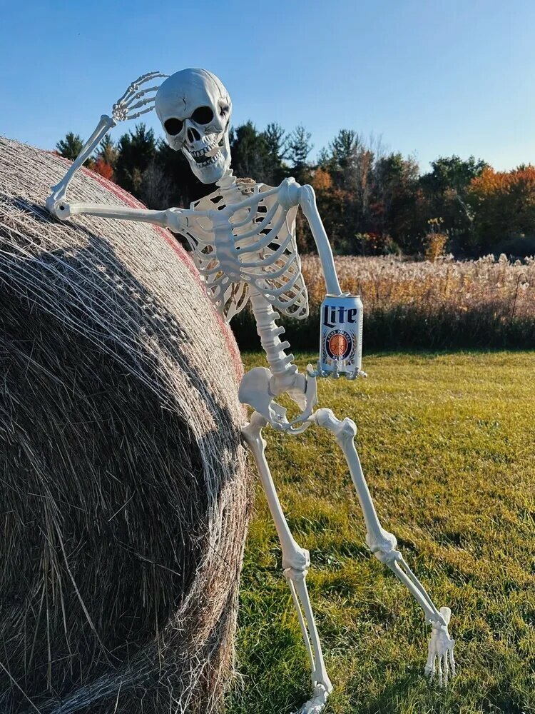 Скелет с подвижными сочленениями, высота 170 см, декорация на вечеринку в стиле Хэллоуин