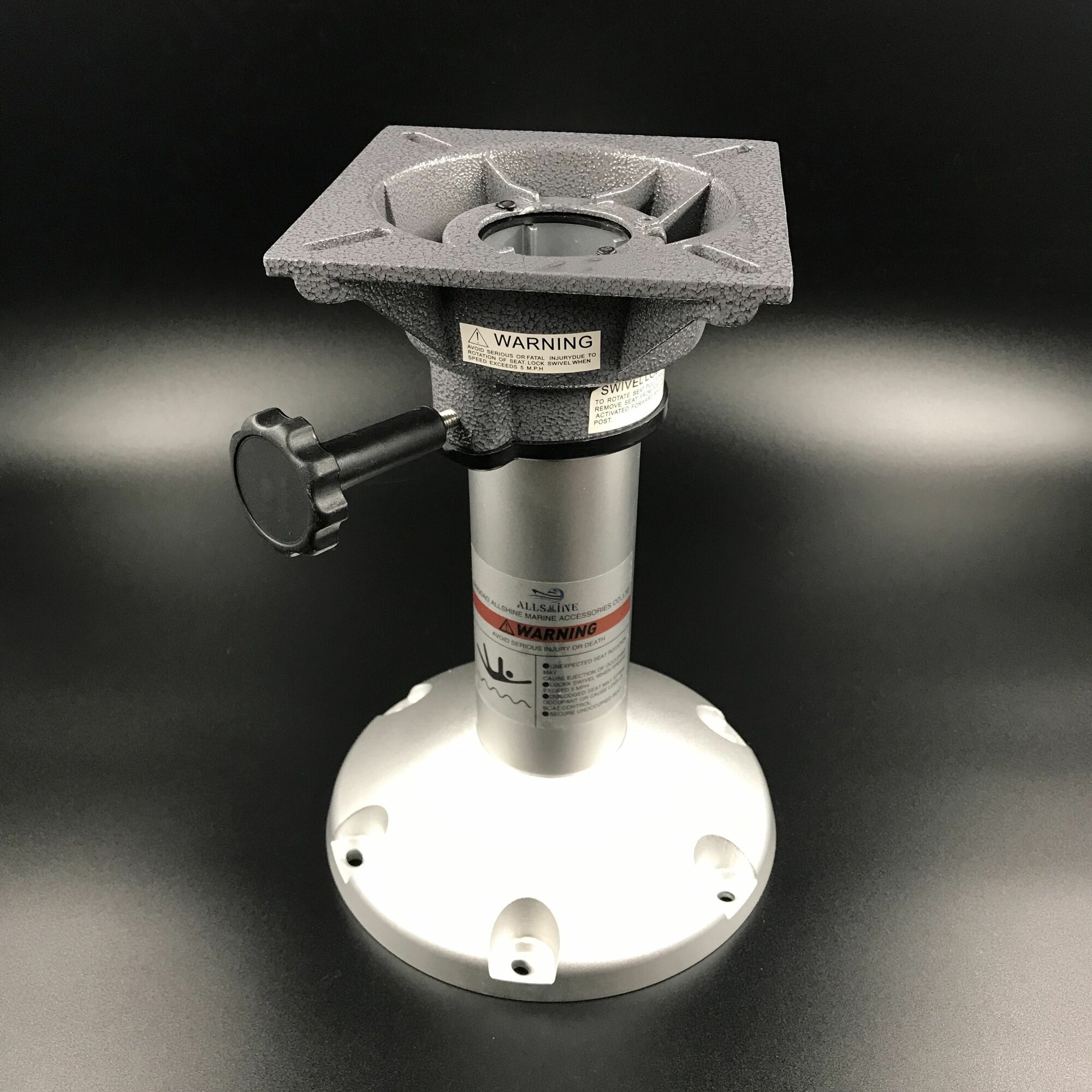 Стойка под сиденье с основанием 330 мм (Allshine). Стойка/опора под кресло для лодок пвх/риб и катеров. Аксессуары для лодок