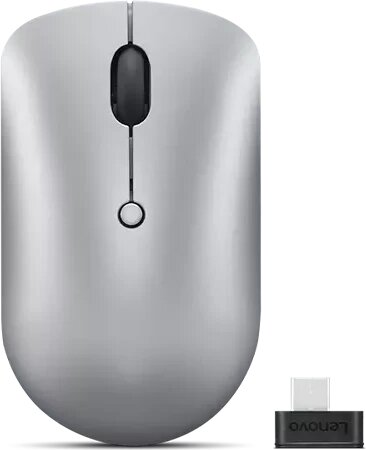 Мышь беспроводная Lenovo 540 светло-серый, 2400 dpi, радиоканал, USB-C, кнопки - 4