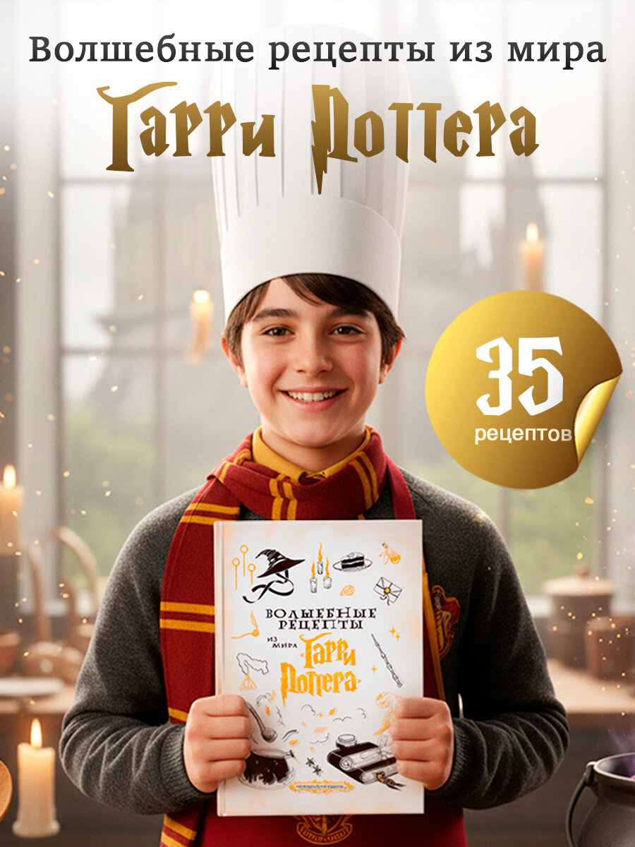 Книга True Books Space "Волшебные рецепты из мира Гарри Поттера" Е. В. Данилов, цветные иллюстрации