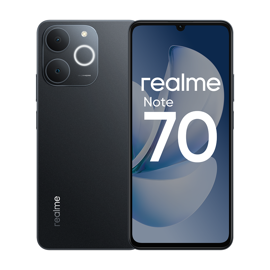 Смартфон Realme Note 70, 6/128 ГБ, RU, Dual nano SIM, черный