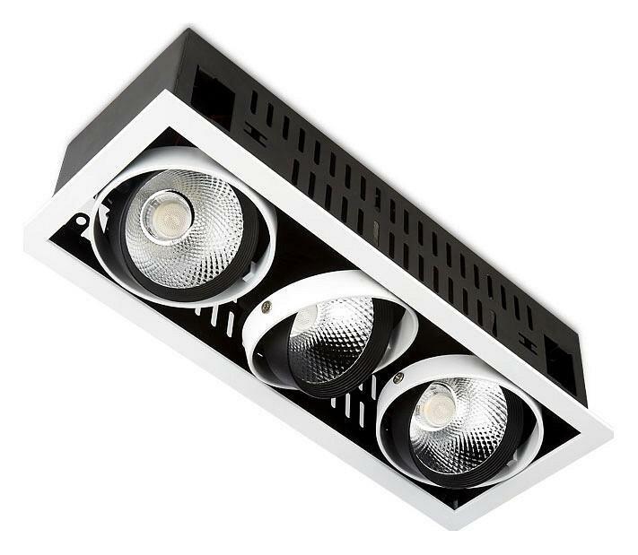 Встраиваемый светильник Ambrella Light Classic T81 T813 BK/CH 3*12W 4200K