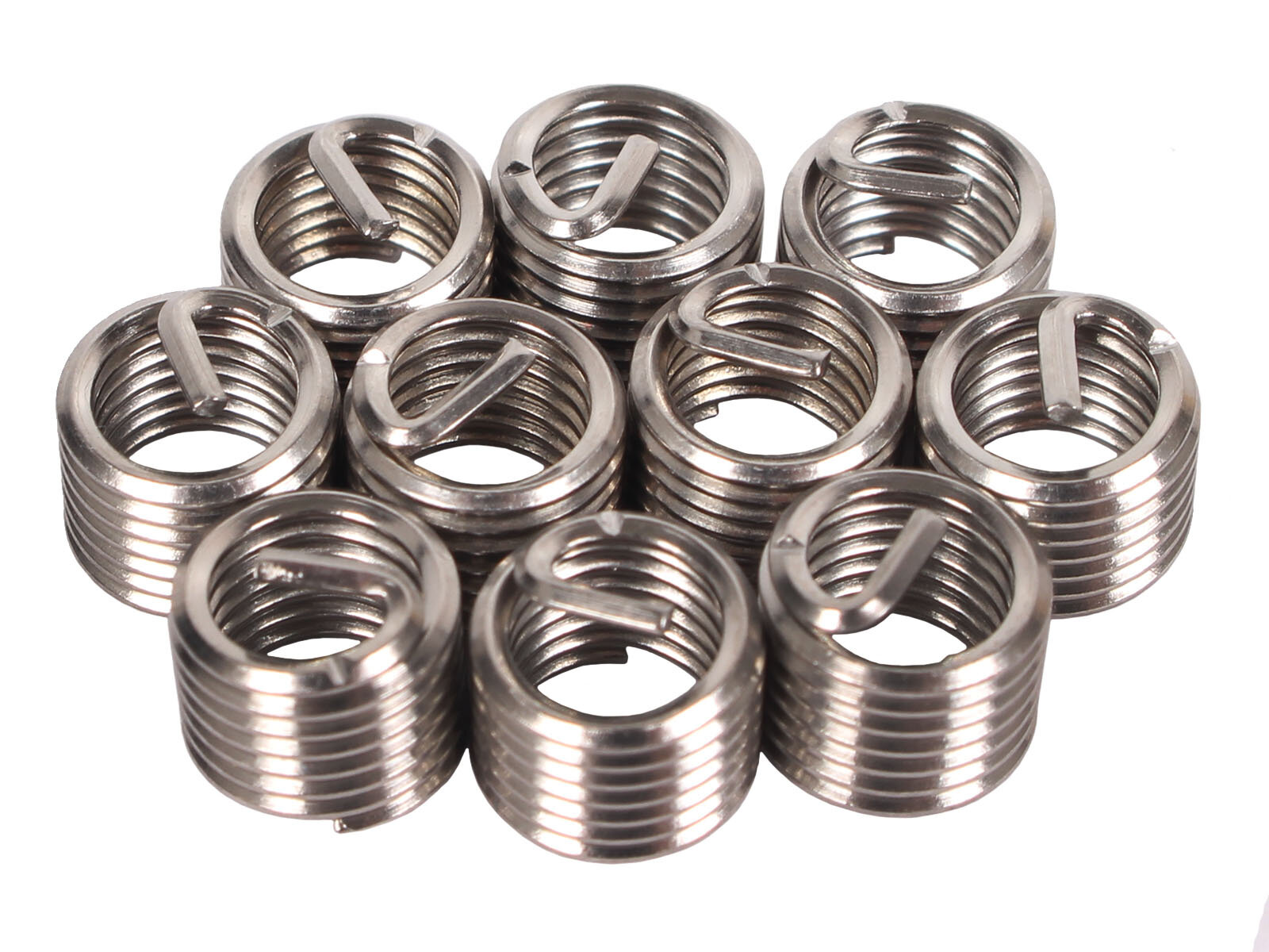 Набор резьбовых вставок AnroKey M6x1 1.5D, резьба М6, шаг 1, вес 150 г, 10 шт