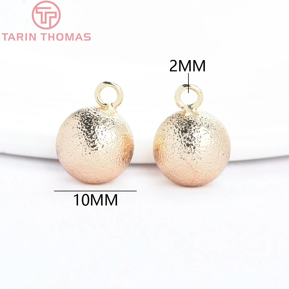 TARIN THOMAS подвески шарики золотистые 10 мм, Color: 5543-Style 1