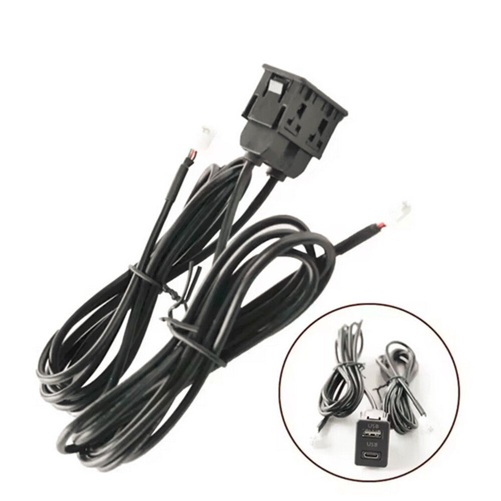 Автомобильная Навигация 4Pin 6Pin USB + Порт TYPE-C Интерфейс Панели Удлинительный Кабель 145 см