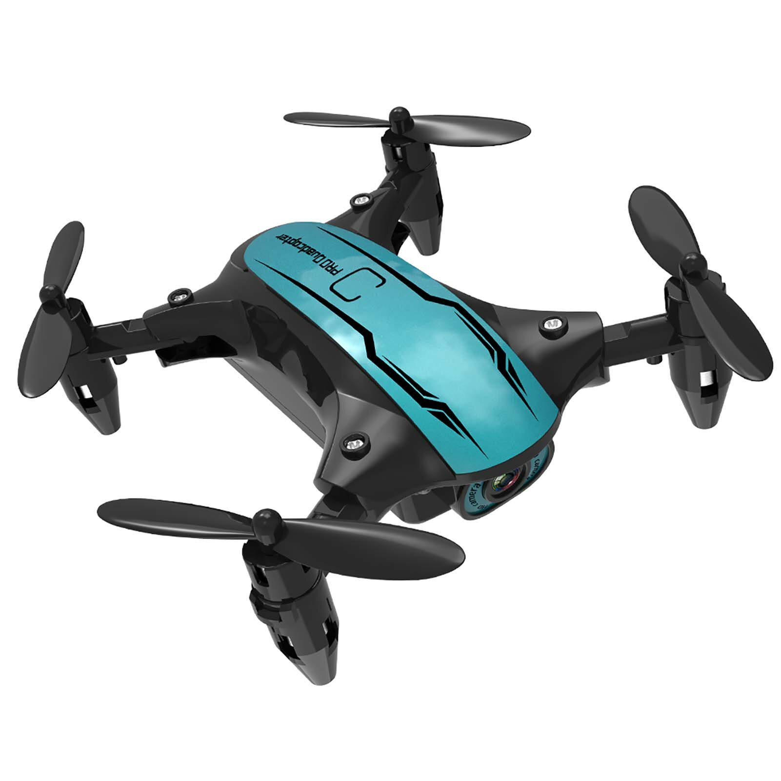 CS02 RC Дрон с камерой 480P Wifi FPV Дрон для начинающих Мини Складной Квадрокоптер Игрушка для Детей Режим Безголового Полета Трек Светодиодные Огни