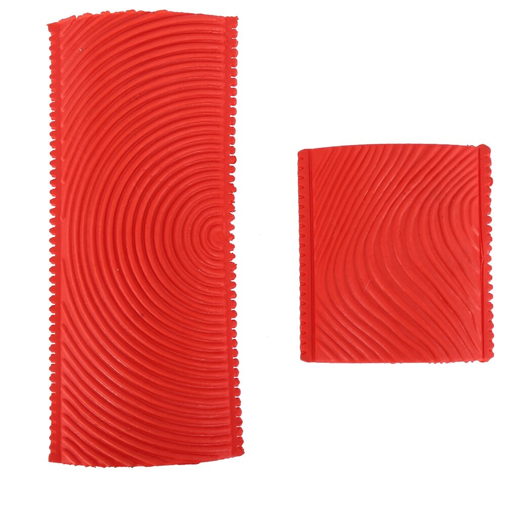 Простой в использовании инструмент для декорирования стен, резиновый материал с эффектом красного дерева для дома