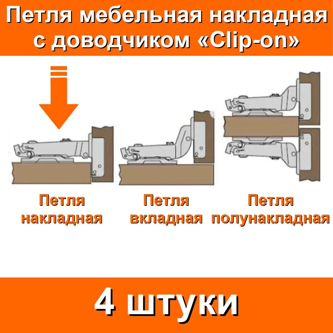 Петля мебельная — фото 1