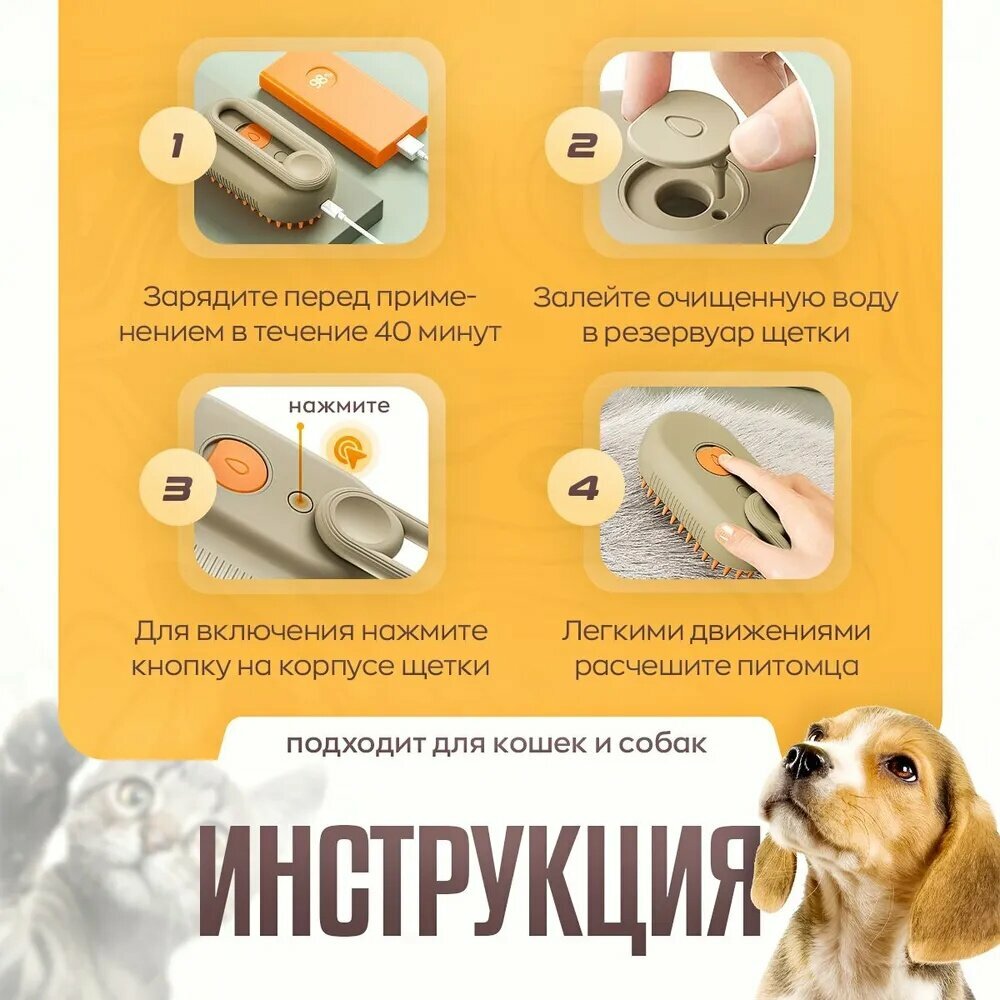 Расческа для животных — фото 1