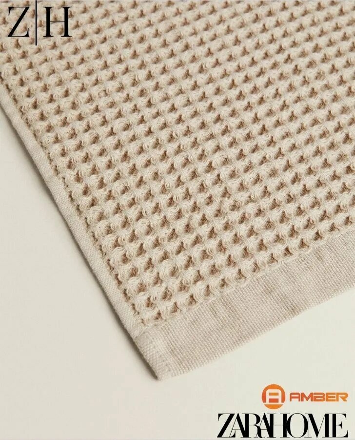 ZARA HOME Полотенце для ванной Банное полотенце, Вата, 90x150 см, желтый, светло-желтый, 1 шт.