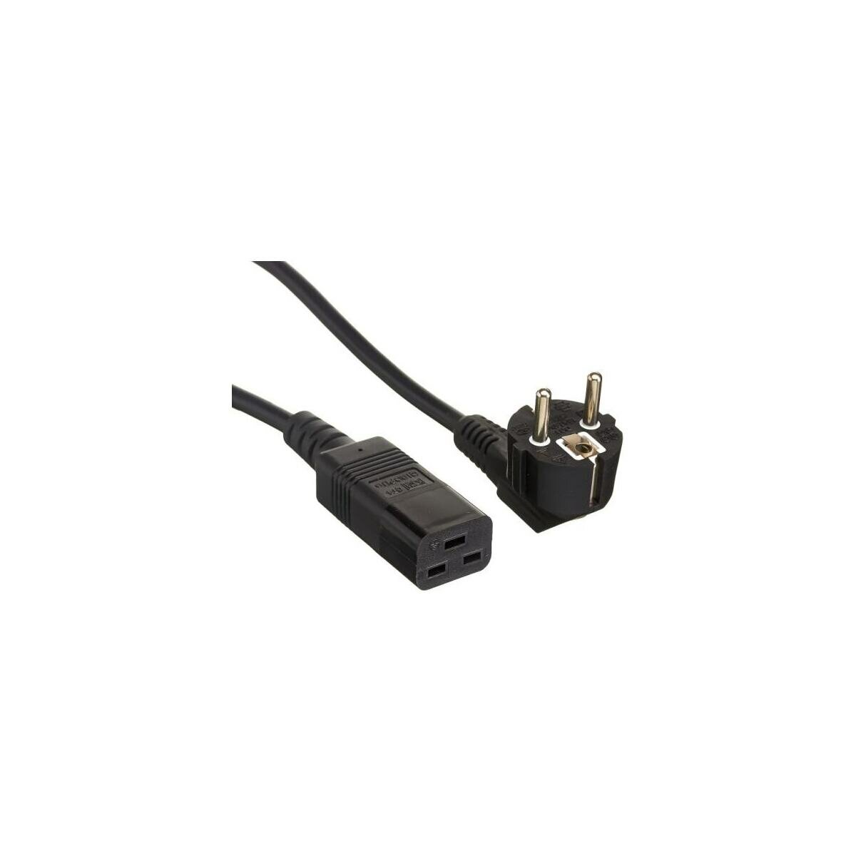 ExeGate PC19-5S EX297805RUS Кабель IEC-320-C19 - розетка 220V 5м Европейский стандарт, Г-образный