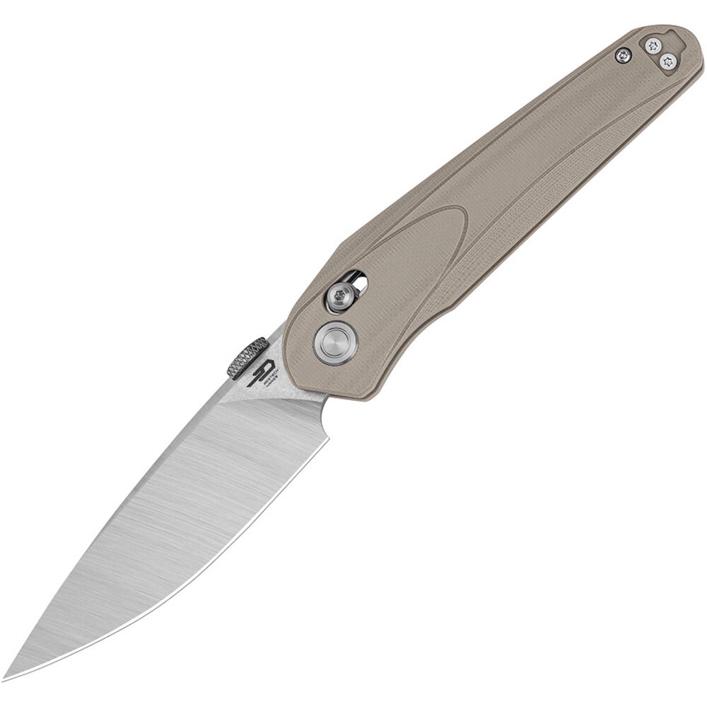 Складной нож Bestech Knives Mothus, сталь 14C28N, рукоять G10, бежевый