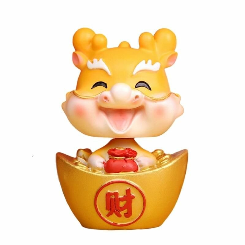 Украшение-Талисман Года Дракона -Желтое Золото