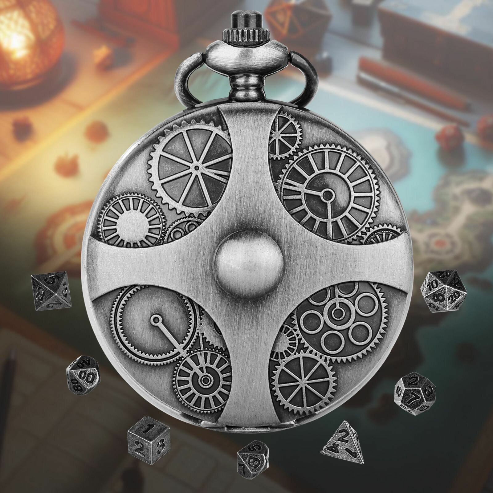 Игральные кости DND с чехлом, набор многогранников Dungeons and Dragons для настольных игр I D&D Dice MTG Explorer Дайсы для днд