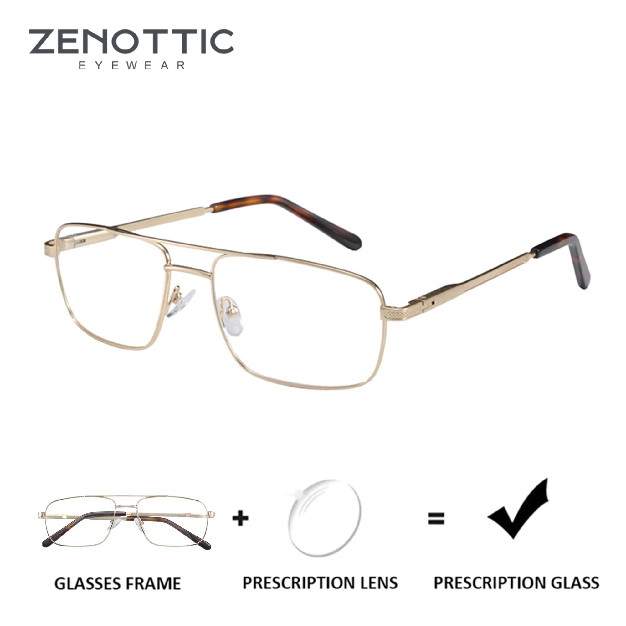 ZENOTTIC Классические авиатор progressive очки для мужчин