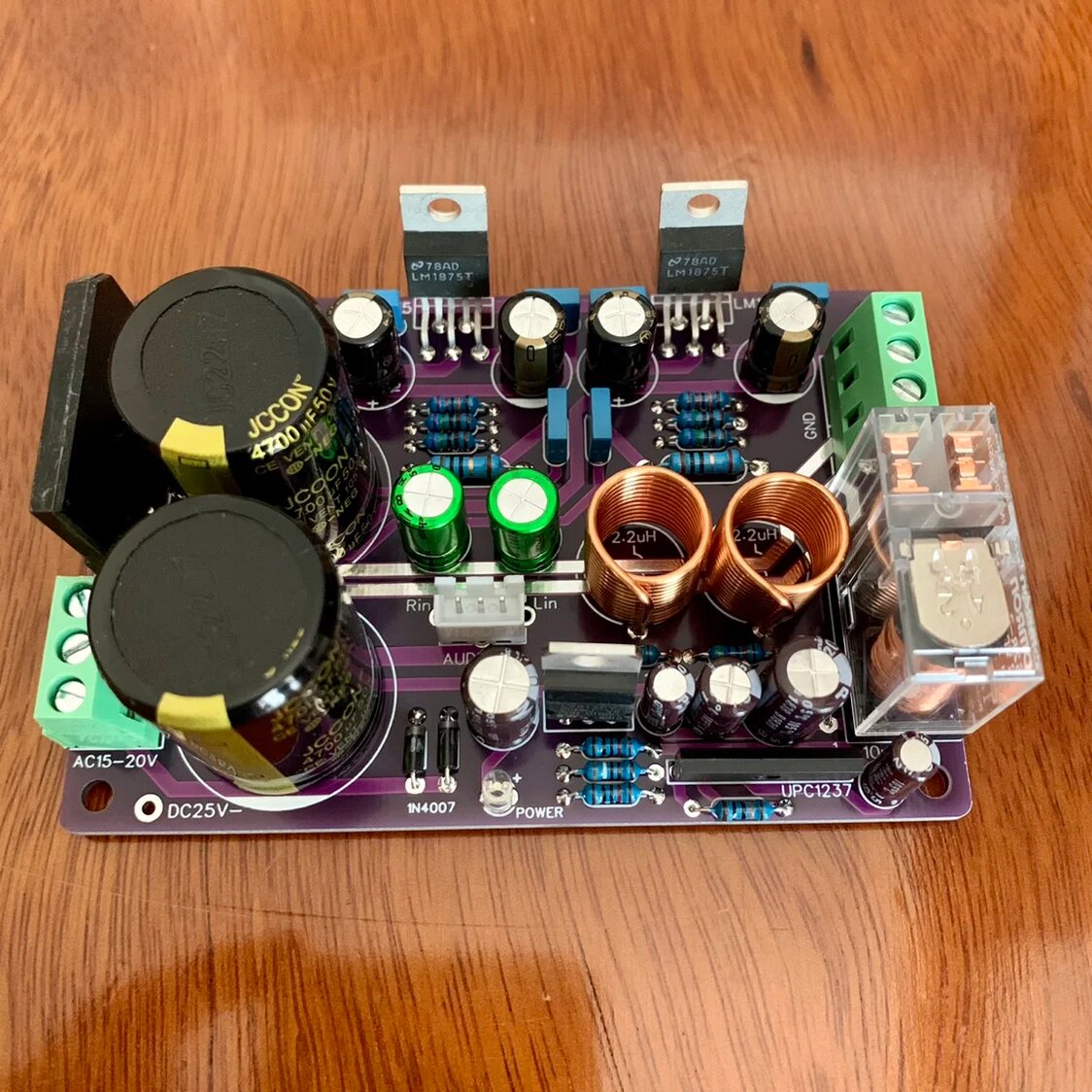 Версия GC LM1875, плата Hi-Fi аудиоусилителя, комплект «сделай сам», 2,0-канальная аудиофильская стереосистема, теплое тональное качество