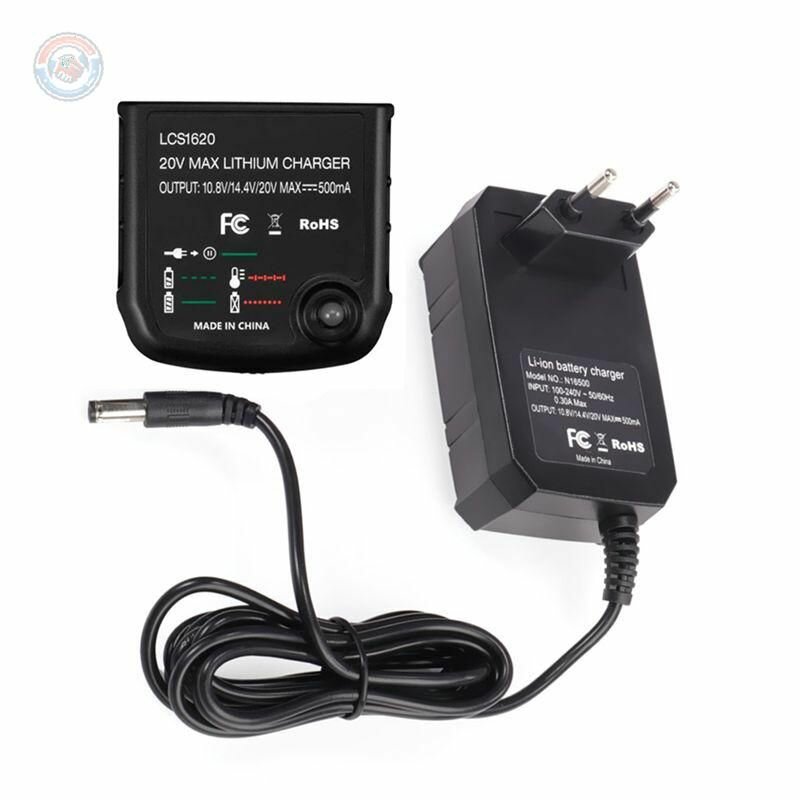 Универсальное зарядное устройство для аккумуляторов Black Decker 10,8 В 14,4 В 20 В LBXR20 LB20 LBX20 LBX4020, совместимое с дрелью и шуруповертом, вилка ЕС