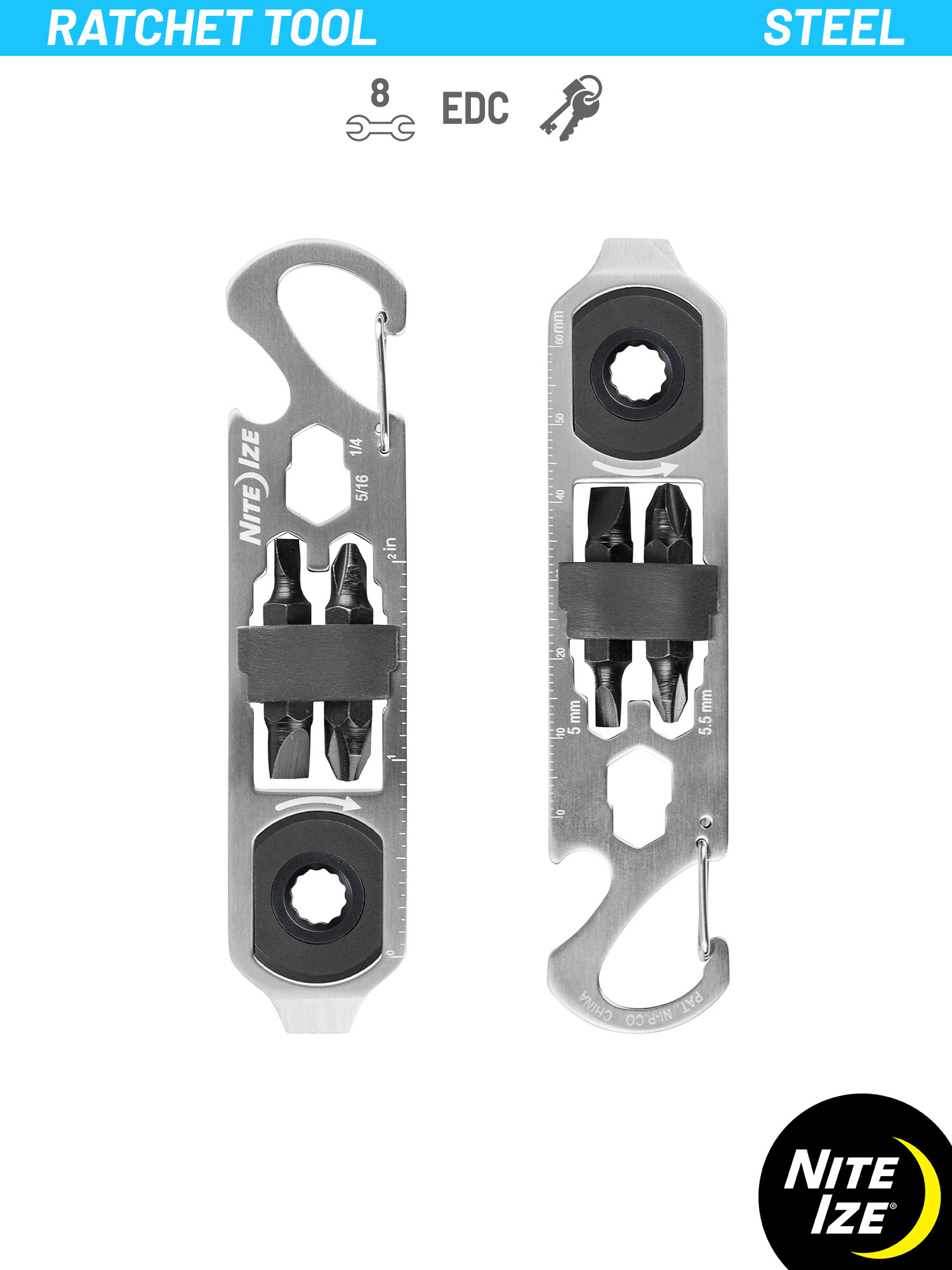 Мультитул-брелок edc Nite Ize DoohicKey Ratchet ToolМультитул-брелок edc Nite Ize DoohicKey Ratchet Tool