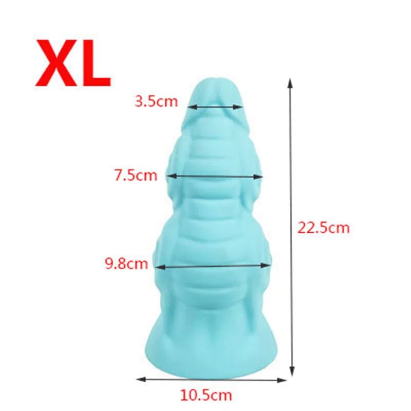 Секс-шоп Новый огромный фаллоимитатор Анальные секс-игрушки Стимулятор влагалища XL-size Blue