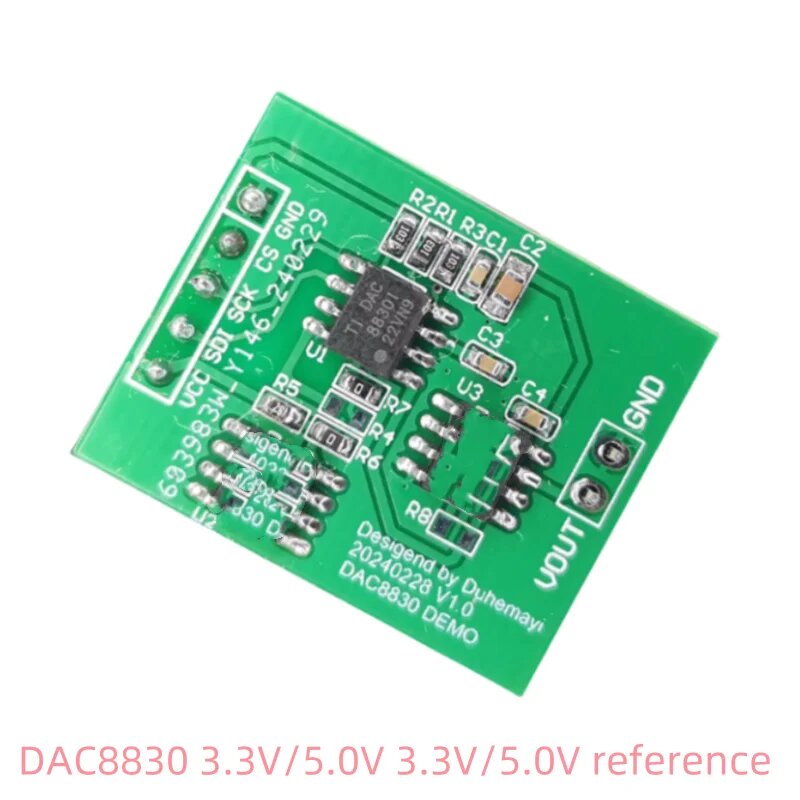 MCP4725 Модуль DAC8830 Модуль платы разработки ЦАП I2C 12-битное и 16-битное цифро-аналоговое преобразование