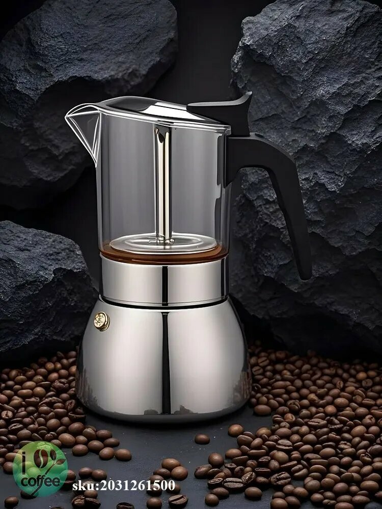 Гейзерная кофеварка, на 6 чаш. (300 мл)