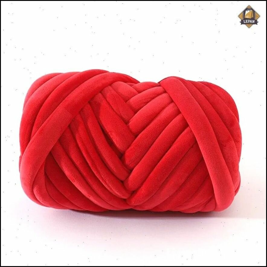 Бархатная толстая хлопковая пряжа 3 cm 500г для вязания, DIY одеяло ручной вязки, сумка