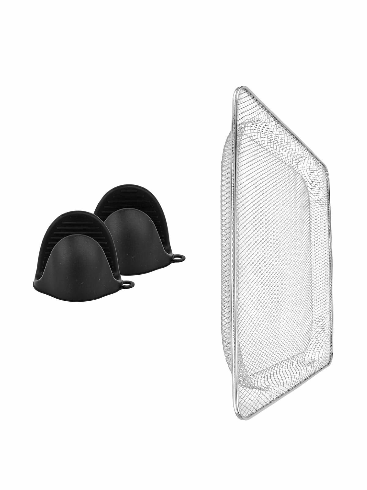 Аэрогриль, Воздушная корзина для жарки, сетка для выпечки с ручным зажимом, подходит для Ninja Foodi SP100 SP101