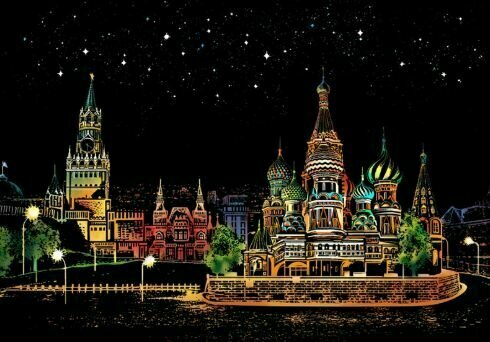 Набор для творчества гравюра для детей и взрослых Комплект мини гравюр размера А5 Праздничные подарки