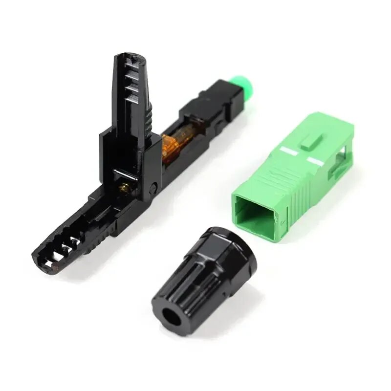 Одномодовый оптоволоконный разъем SC/APC 1pc, APC