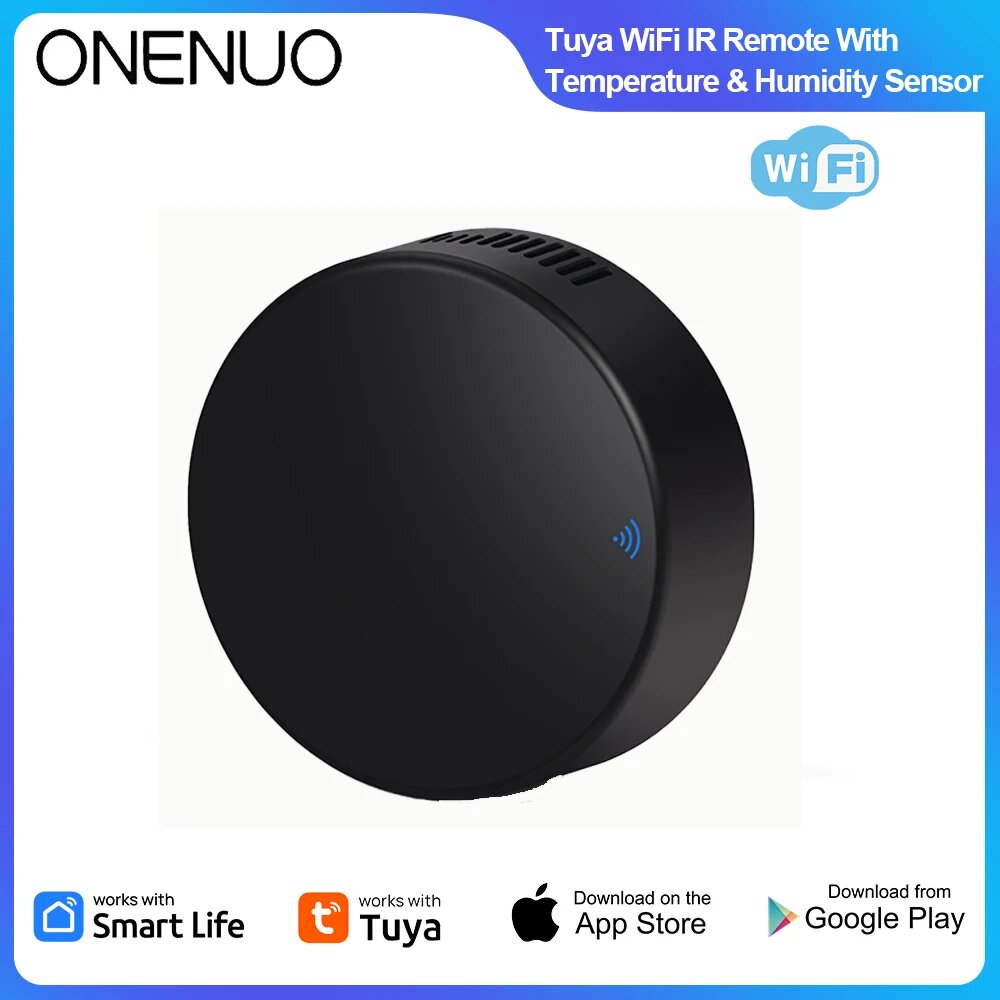 ONENUO Tuya WiFi ИК-пульт с датчиком температуры и влажности