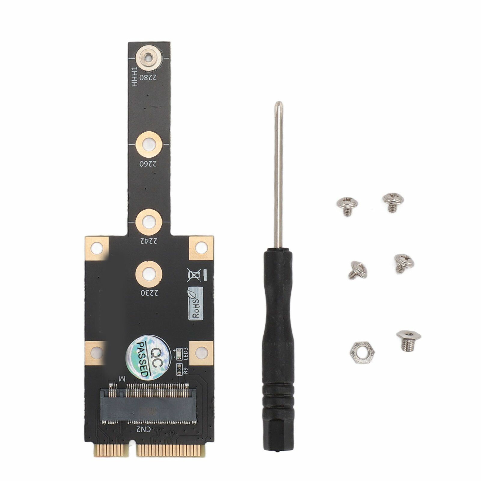 M.2 NVMe Mini PCIe адаптер, M-key, 2230-2280, plug-and-play