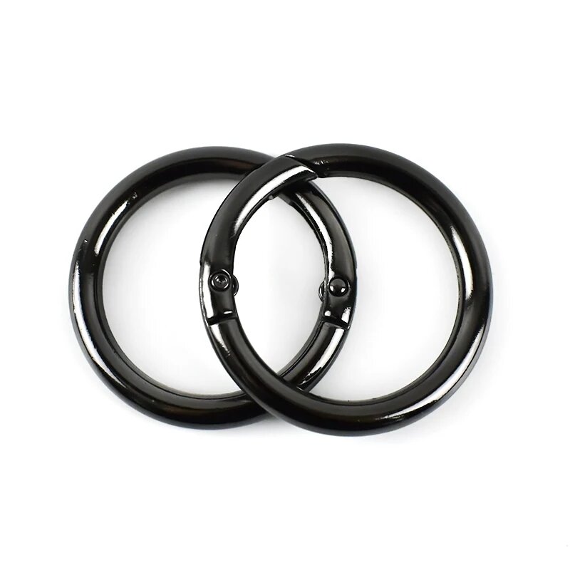 Металлические пряжки Meetee 10-50 мм Черный, 25mm-5Pcs, GunBlack