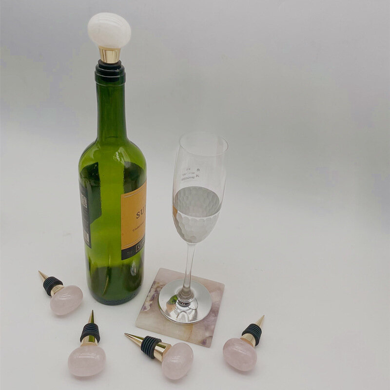 Заглушка для красного вина, пробка для бутылки вина, пробка для красного вина, пробка для бутылки, аметистовая металлическая пробка, домашняя креативная герметичная пробка
