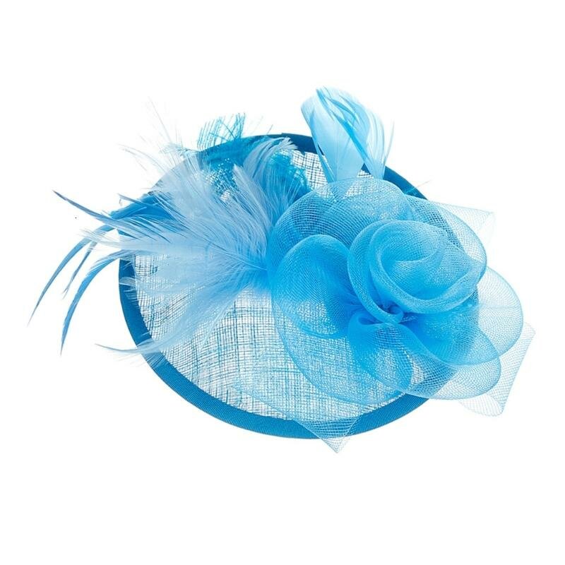 Льняная фасонная шляпка для женщин, Голубое озеро