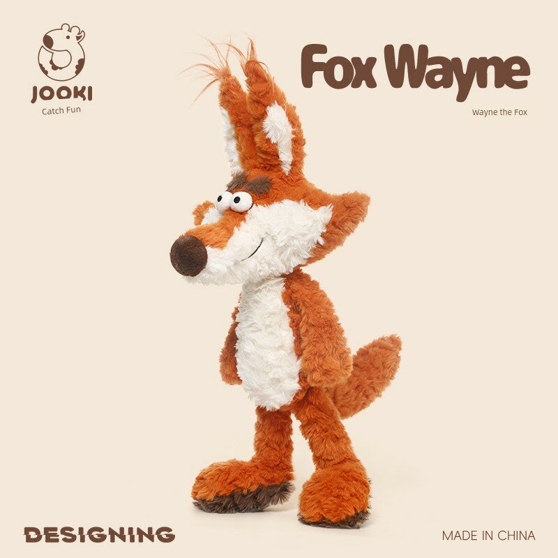 Fox Wayne Плюшевая Игрушка Мягкая Лиса Игрушка для Сна Обнимашка для Девочек Подарок на День Рождения