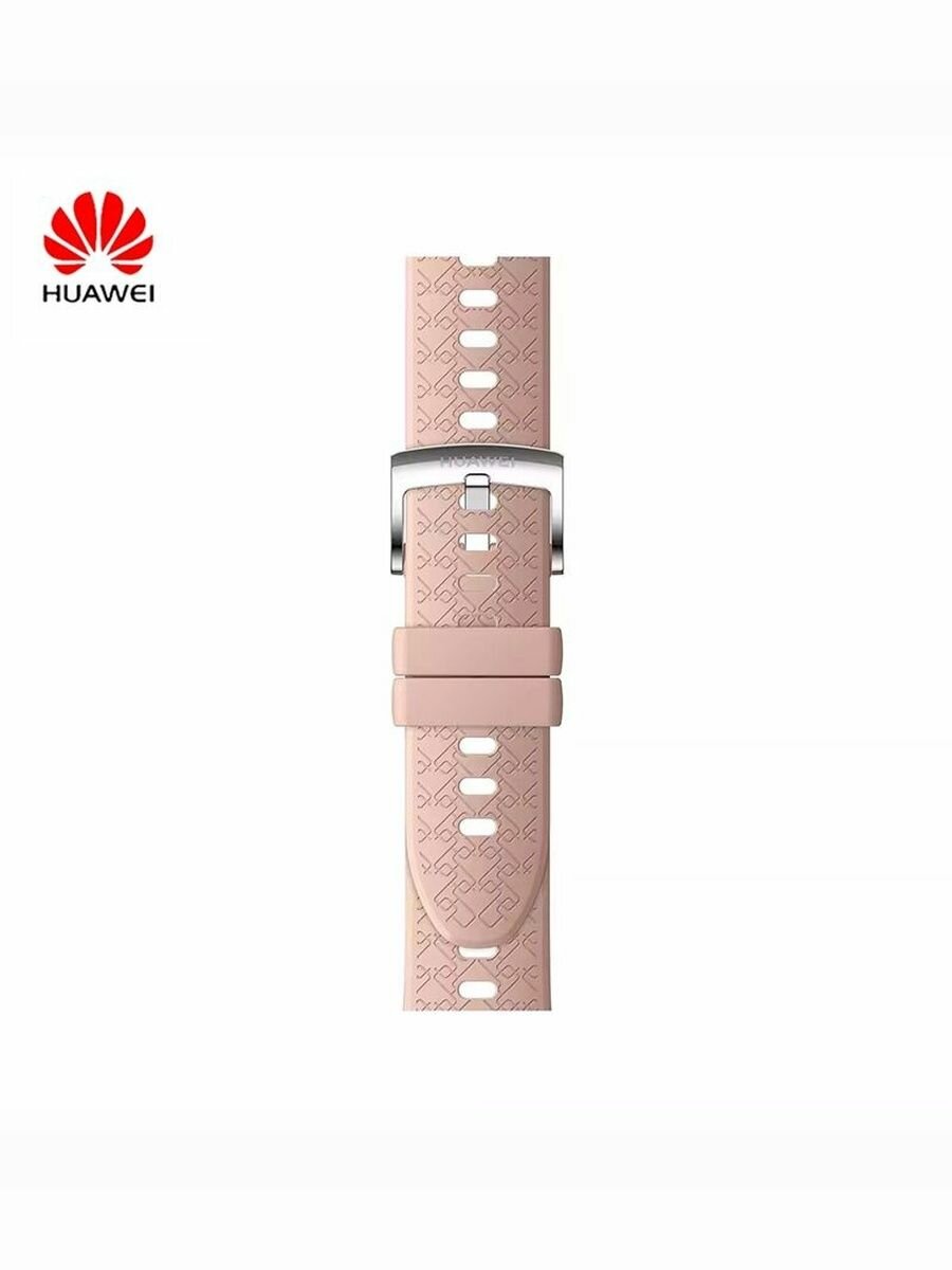 HUAWEI Ремешок Для HUAWEI Watch 5 42mm, Фторэластомер, розовый 18 мм
