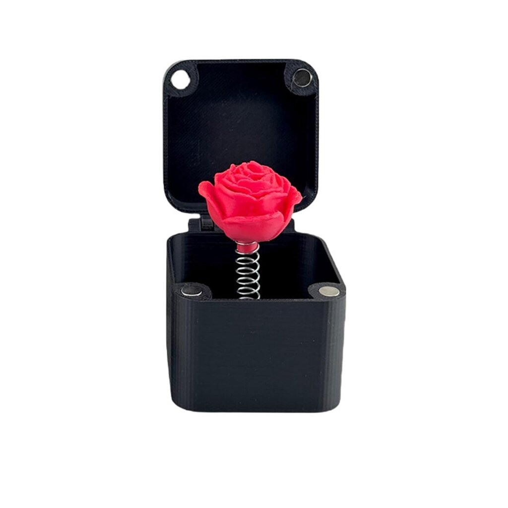 Роза/любовь Сердце Сюрпримент Подарочная коробка 3D Printed Rose Подарочная коробка цветов для Дня Святого Валентина и празднования годовщины подарки