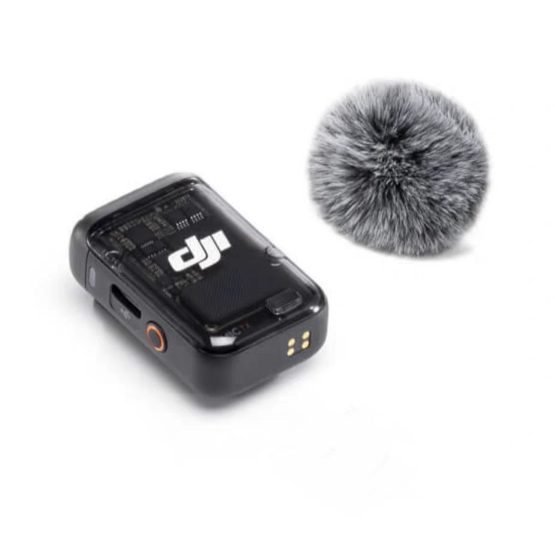 Микрофон DJI Mic 2: передатчик с креплением на спинку, магнитный, ветрозащитный, с меховой насадкой, аксессуары для