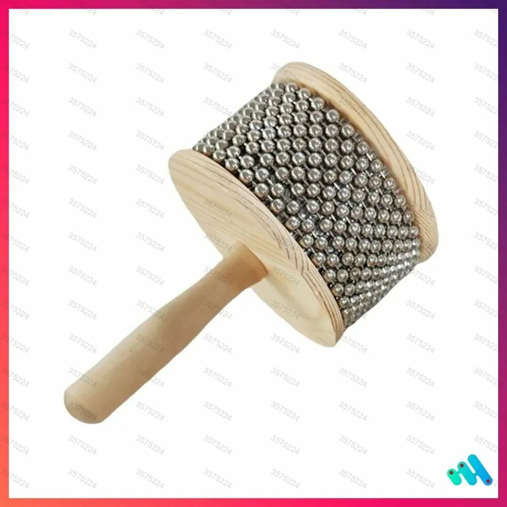 4.53 дюймов Деревянный музыкальный инструмент Кабаса для перкуссии