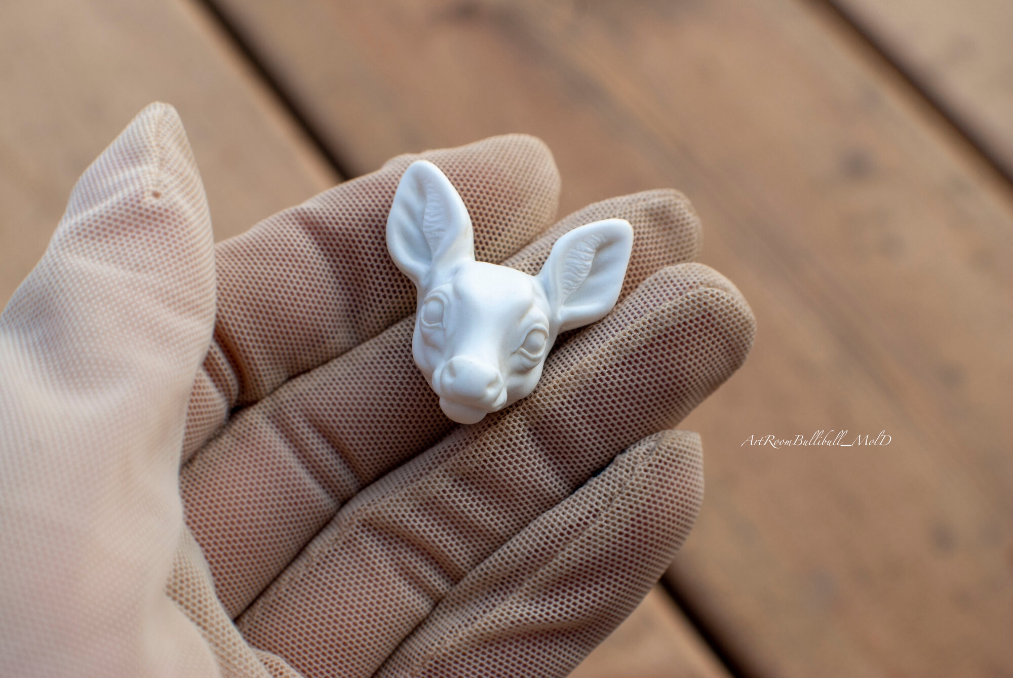 Авторский силиконовый молд Лань (микро) — форма для эпоксидной смолы, гипса, мыла, полимерной глины