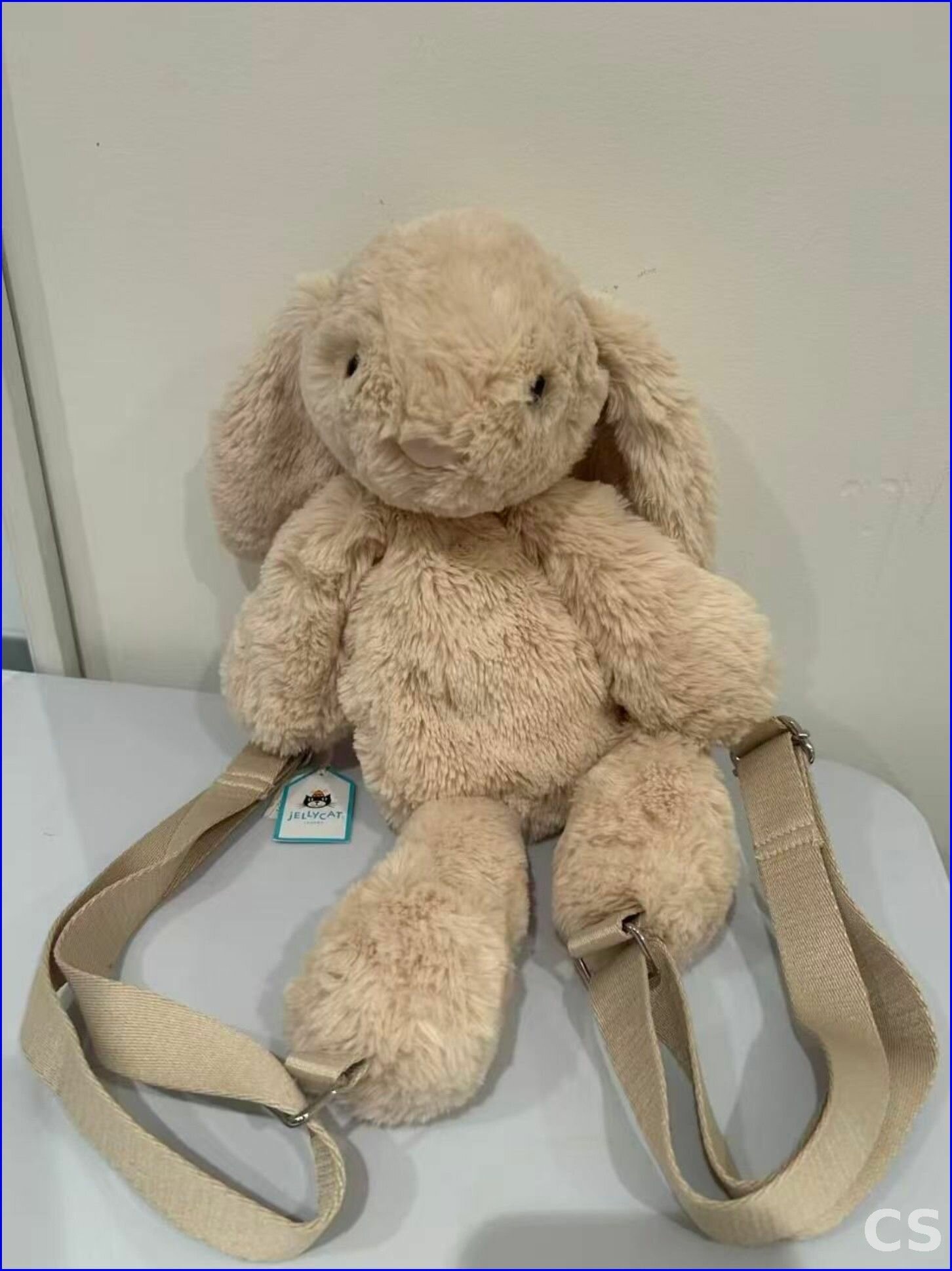 JELLYCAT Маленький рюкзак с кроликом/Милая плюшевая игрушка Toy/43cm
