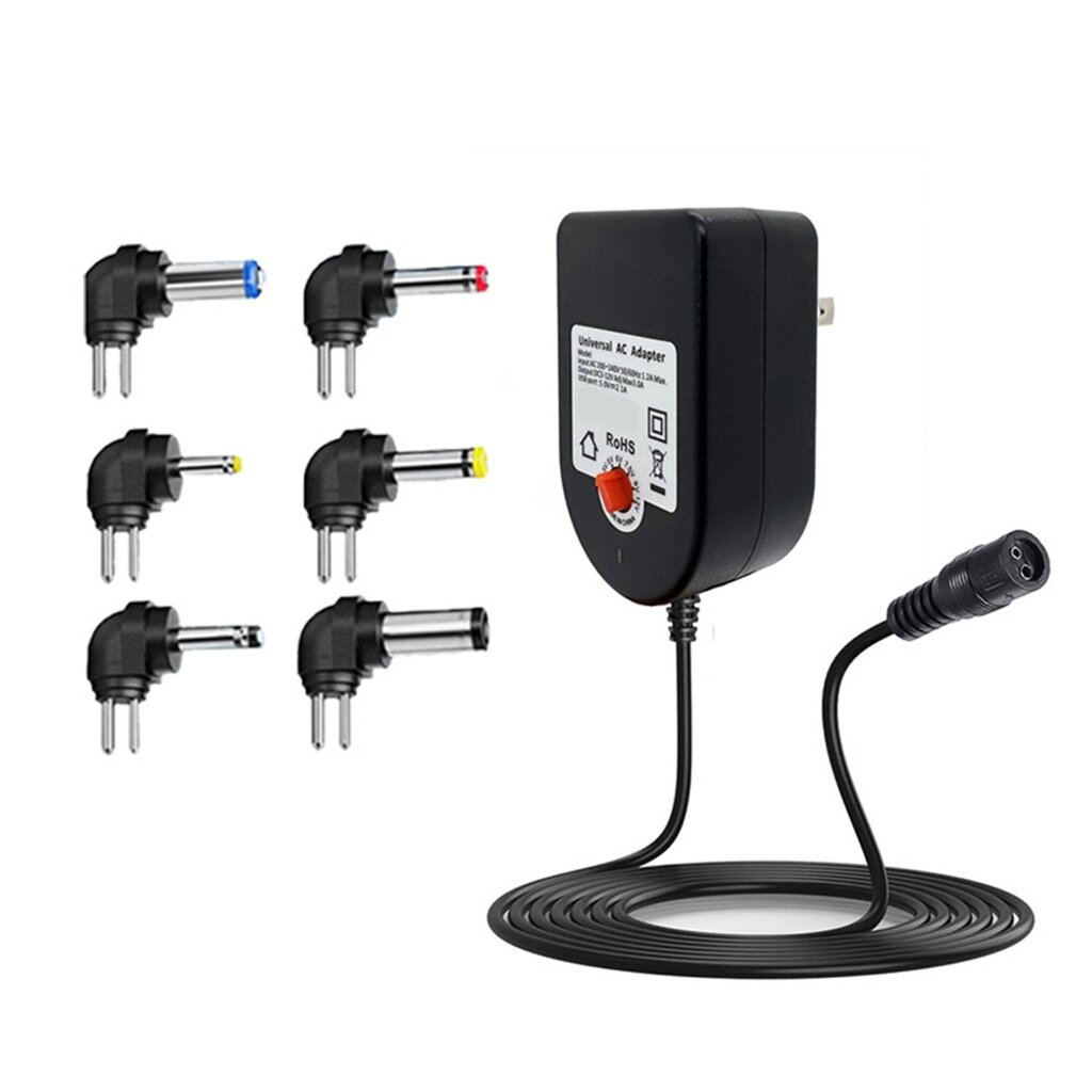 Универсальный DC3-12V адаптер питания 36Вт 6 разъемов регулируемое напряжение