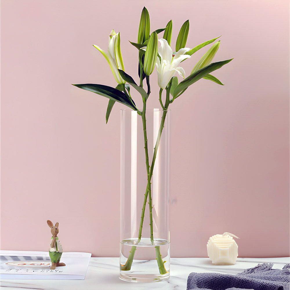Ваза для цветов "Flora" 26.5см, цилиндр