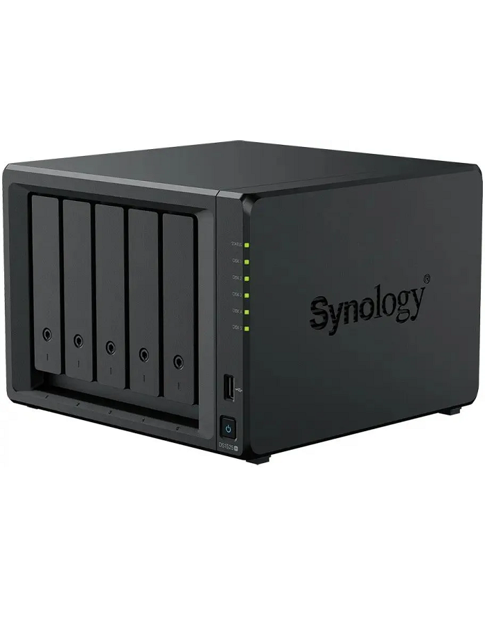 Сетевое хранилище Synology DS1525+ 5x3.5/2.5" HDD/SSD SATA (2xNVMe), RAID JBOD/0/1/5/6/10, 2xRJ-45 2.5GbE LAN