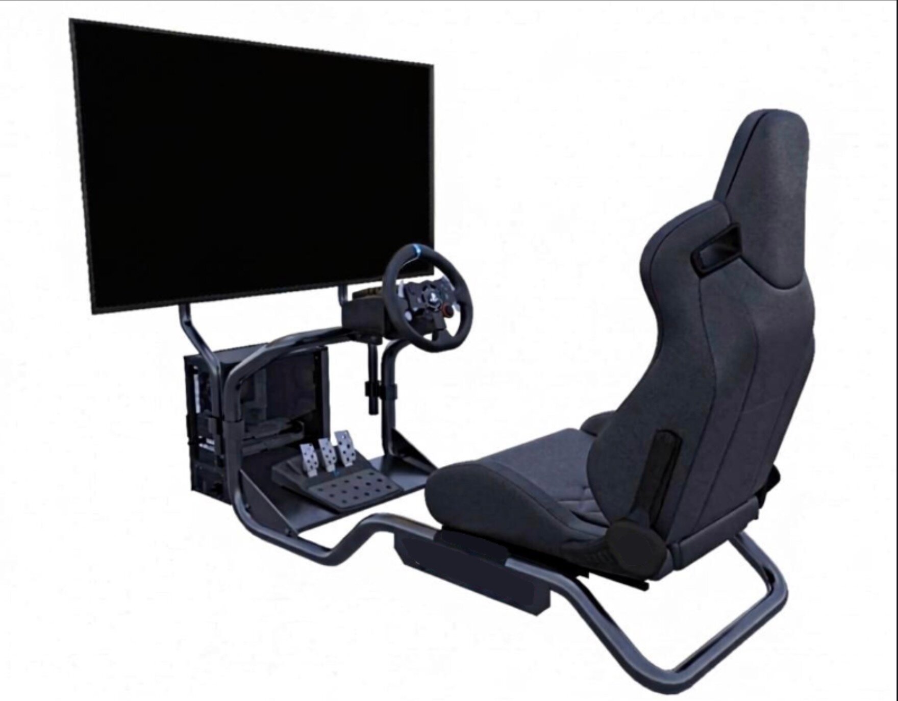 Кресло автосимулятора, для игровых рулей, со столиком, для симрейсинга
