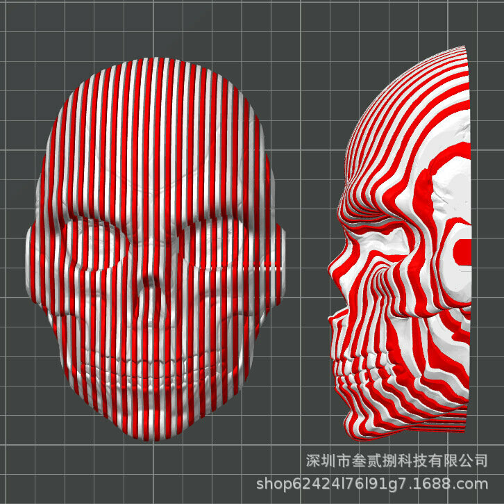 Хит продаж TK: Светящийся квантовый череп с 3D-печатью, декоративный светящийся квантовый череп.