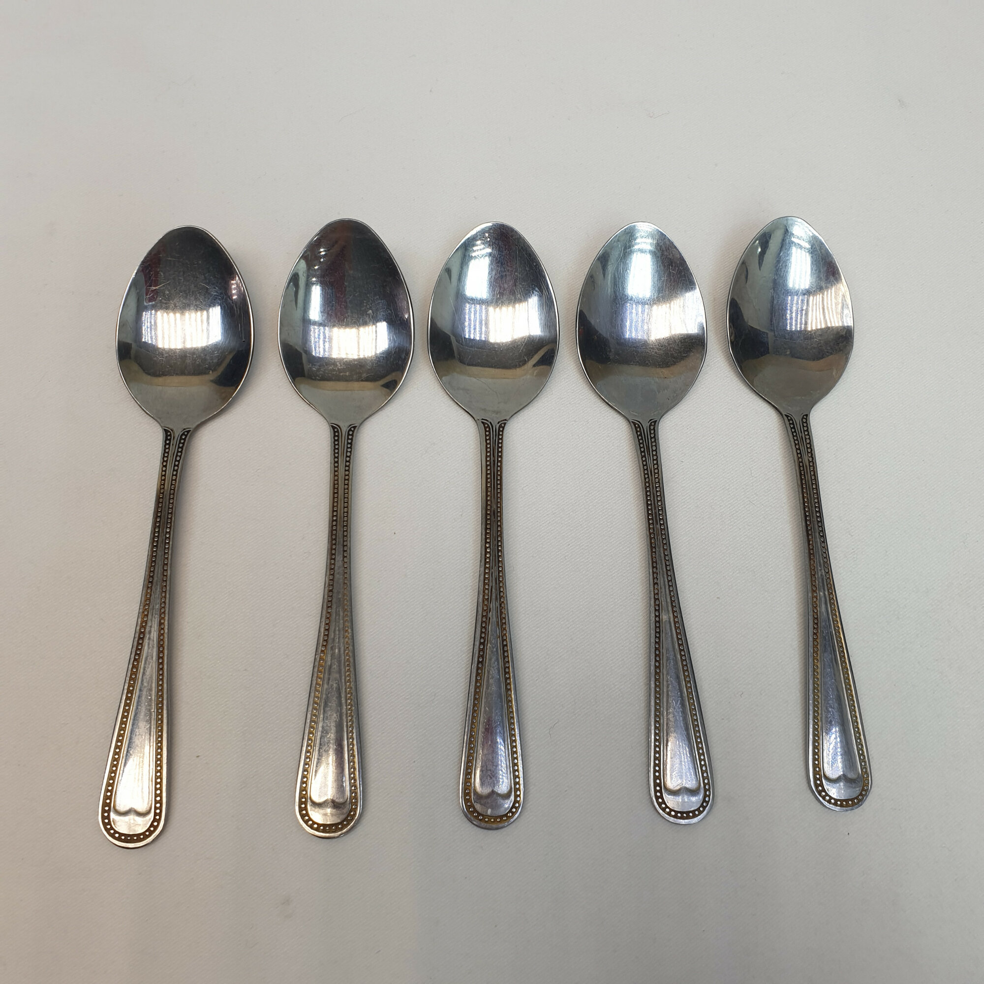 Набор чайных ложек MiEssa 5 штук, нержавейка. Винтаж, Китай