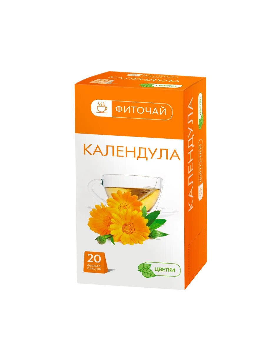 Фиточай календула 1,5 гр 20 шт. фильтр-пакеты