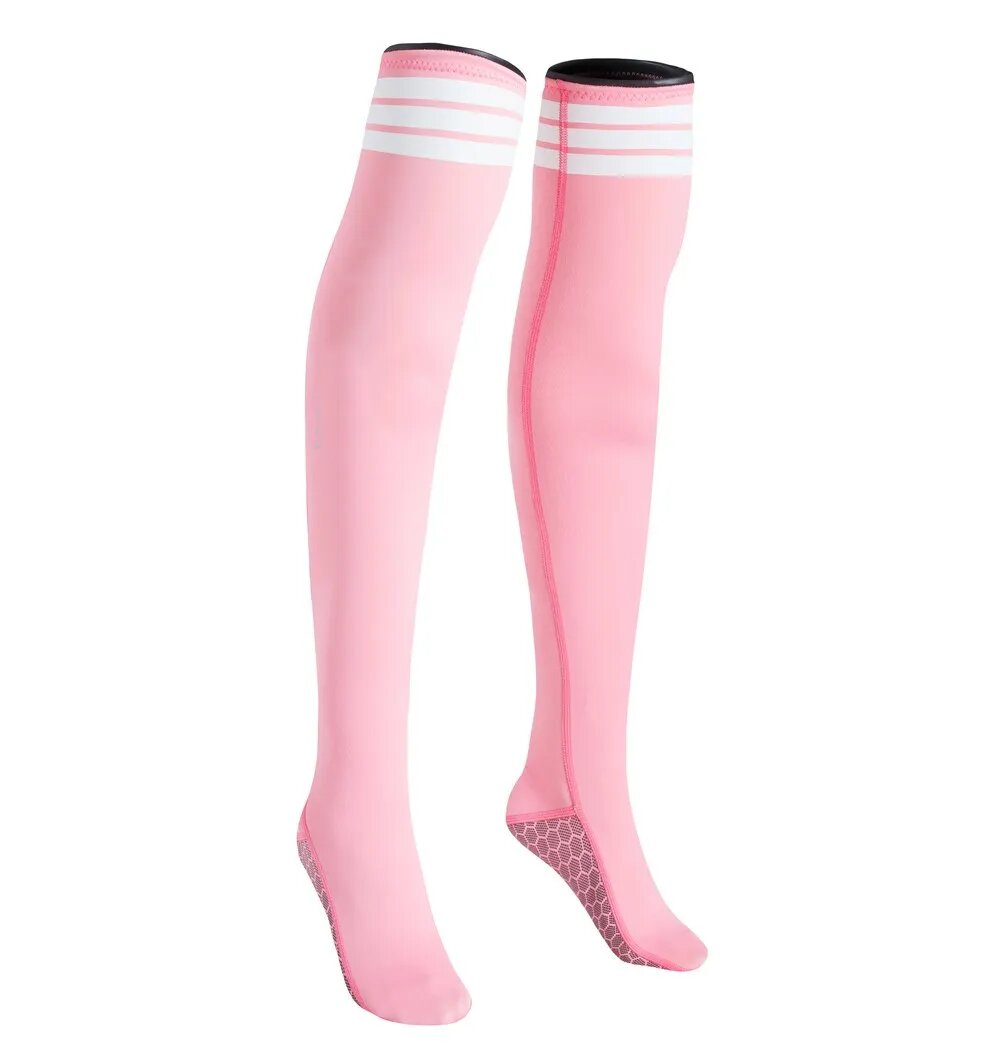 Неопреновые длинные носки для дайвинга 1,5 мм Розовый, Pink, S
