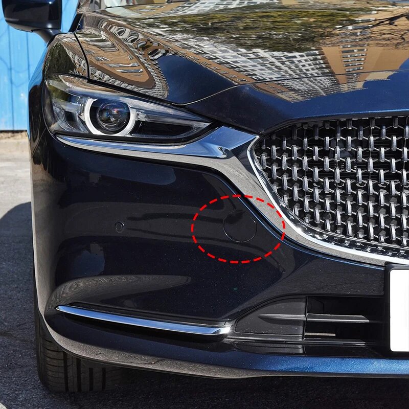 Для Mazda 6 Atenza 2020 2021, передний и задний бампер автомобиля, фаркоп, крышка, крышка с проушиной прицепа